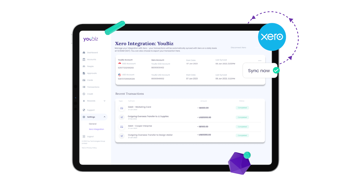 Xero Integration - YouBiz