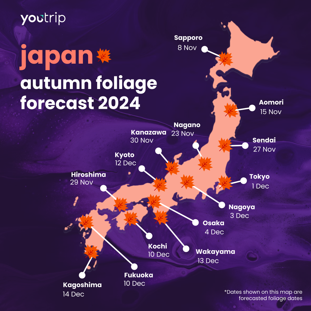 Autumn in Japan: 2024 Fall Foliage Forecast – YouTrip Singapore
